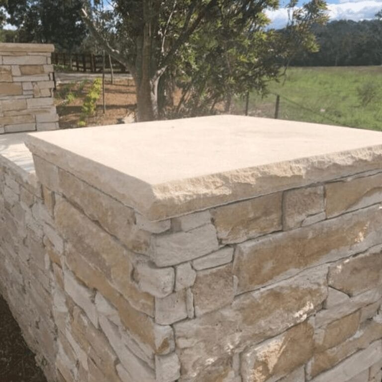 Dry stack pier caps | Veneer Stone Australia